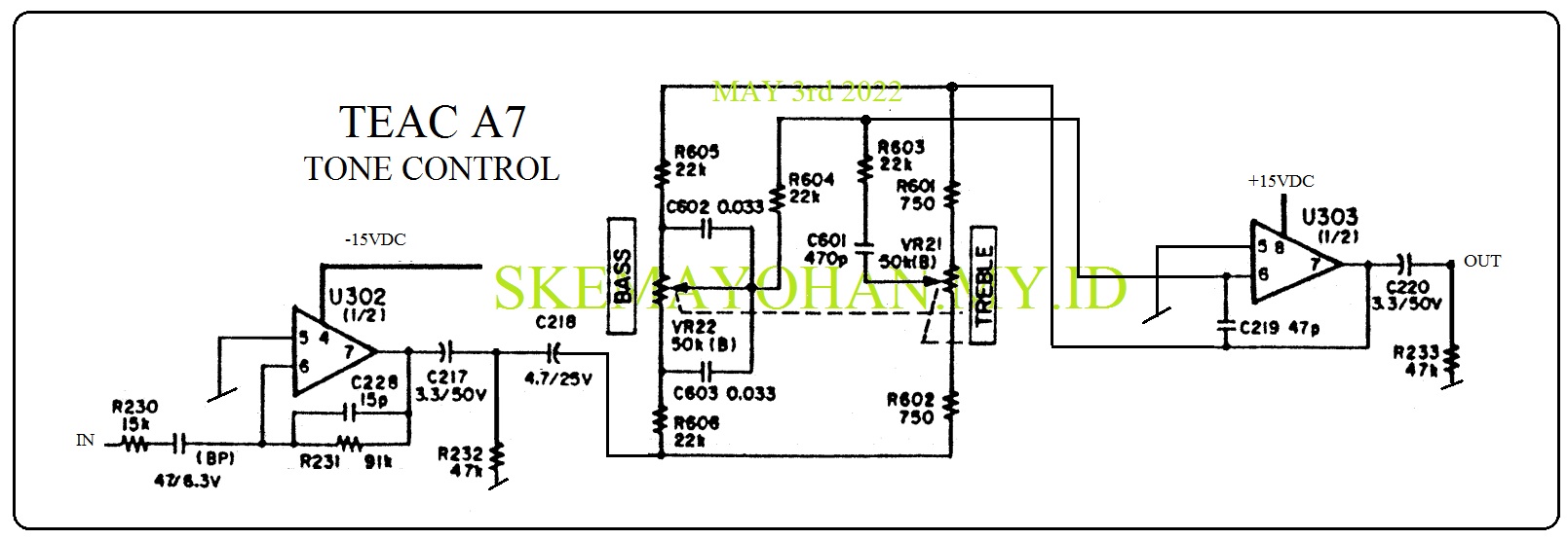VARIOUS TONE CONTROL TEAC - AUDIO SCHEMATICS COLLECTIONAUDIO SCHEMATICS ...