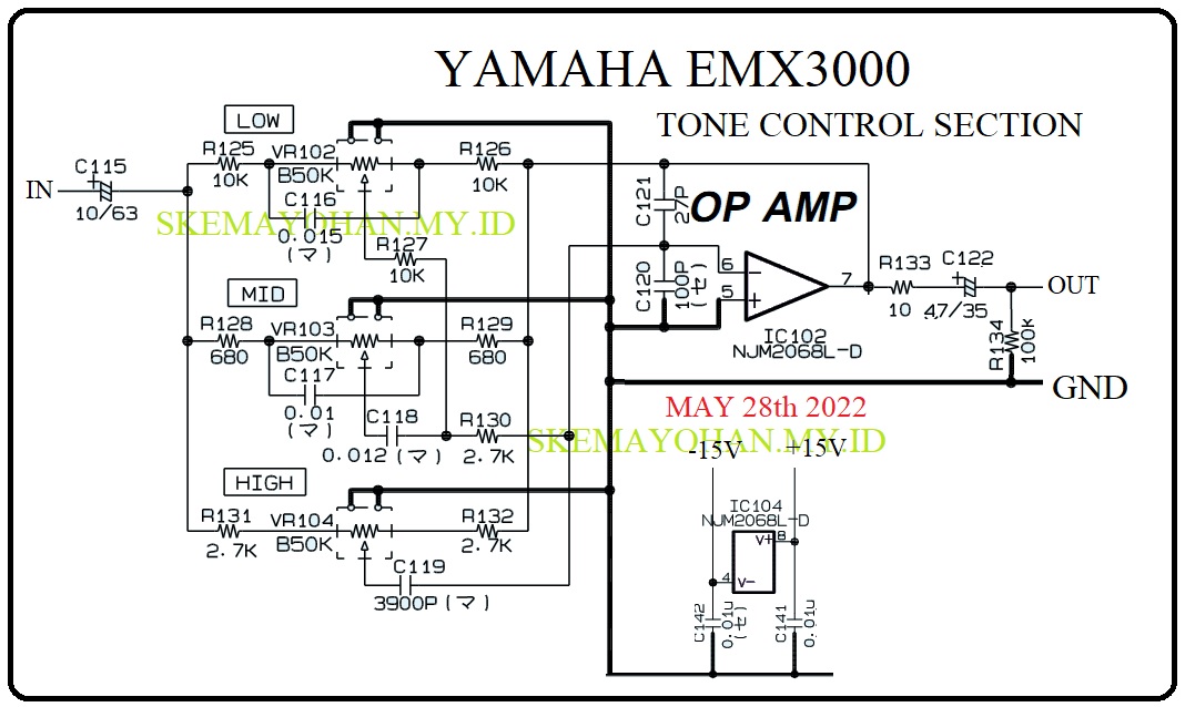 TONE CONTROL YAMAHA - AUDIO SCHEMATICS COLLECTIONAUDIO SCHEMATICS ...