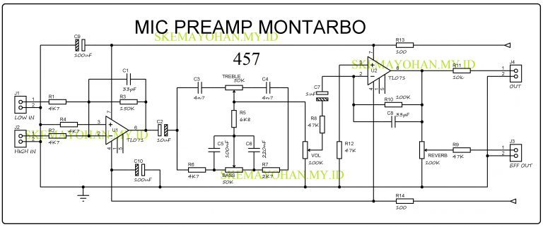 SKEMA PREAMP MIXER MONTARBO - AUDIO SCHEMATICS COLLECTIONAUDIO ...