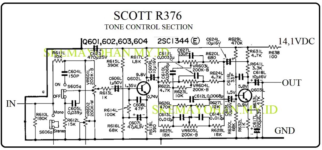 SKEMA TONE CONTROL HH SCOTT - AUDIO SCHEMATICS COLLECTIONAUDIO ...