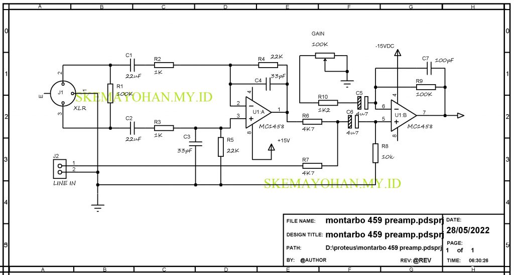 SKEMA PREAMP MIXER MONTARBO - AUDIO SCHEMATICS COLLECTIONAUDIO ...