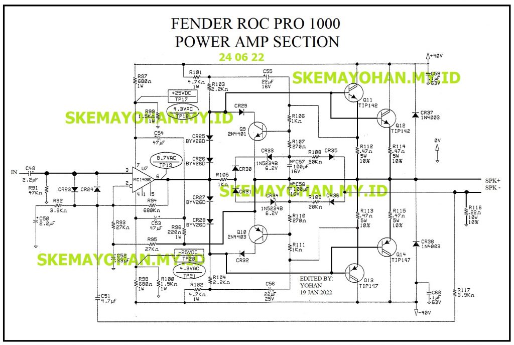 5 POWER AMPLIFIER FENDER - AUDIO SCHEMATICS COLLECTIONAUDIO SCHEMATICS ...