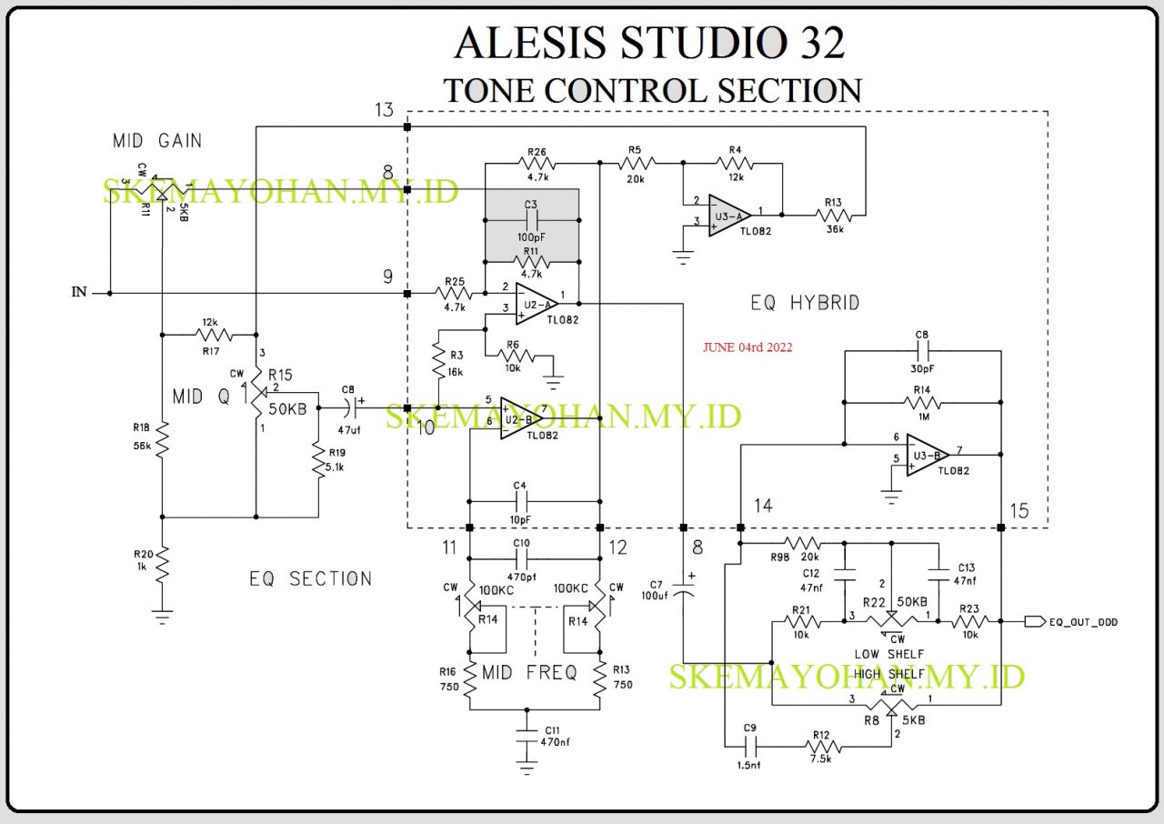 3 TONE CONTROL ALESIS - AUDIO SCHEMATICS COLLECTIONAUDIO SCHEMATICS ...