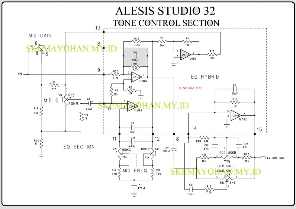 3 TONE CONTROL ALESIS - AUDIO SCHEMATICS COLLECTIONAUDIO SCHEMATICS ...