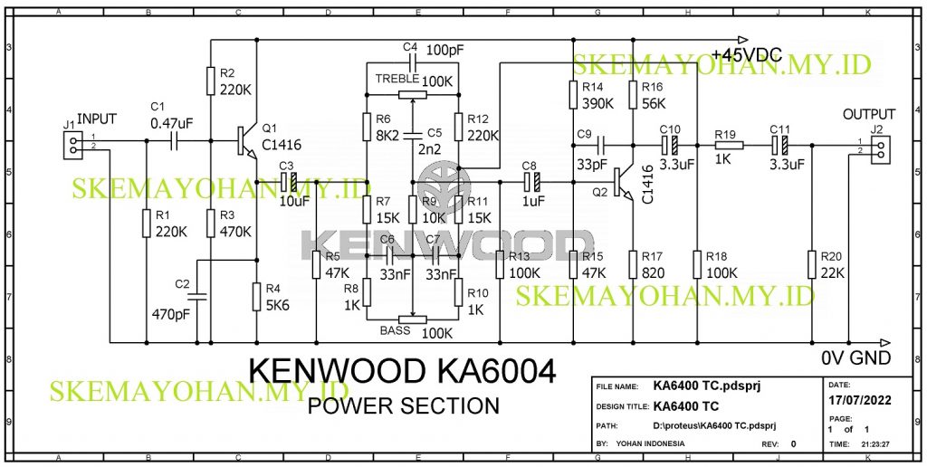 TONE CONTROL KENWOOD KA6004 - AUDIO SCHEMATICS COLLECTIONAUDIO ...