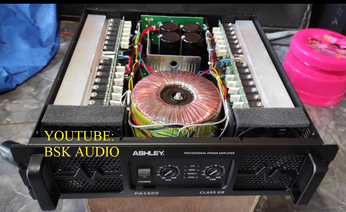 POWER AMPLIFIER ASHLEY PA1600 - AUDIO SCHEMATICS COLLECTIONAUDIO ...
