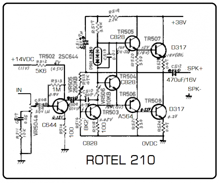 OTL 12W 38V ROTEL RA210 - AUDIO SCHEMATICS COLLECTIONAUDIO SCHEMATICS ...