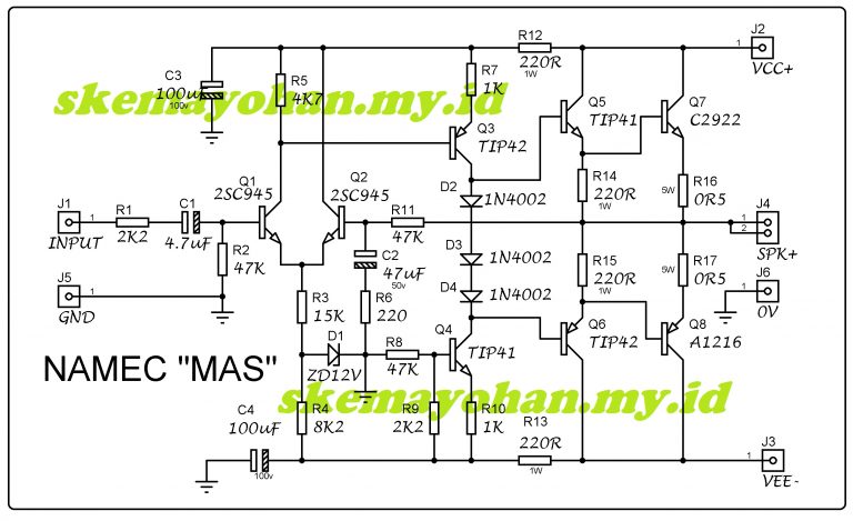 SKEMA NAMEC PCB KUNING (1) - AUDIO SCHEMATICS COLLECTIONAUDIO ...
