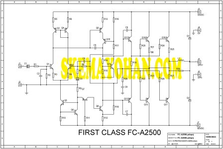 SCHEMATIC POWER FIRST CLASS FC A2500 - AUDIO SCHEMATICS COLLECTIONAUDIO ...