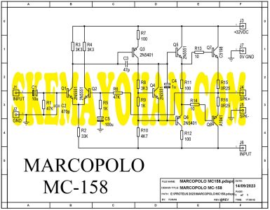 SKEMA POWER MARCOPOLO MC-158 - AUDIO SCHEMATICS COLLECTIONAUDIO ...